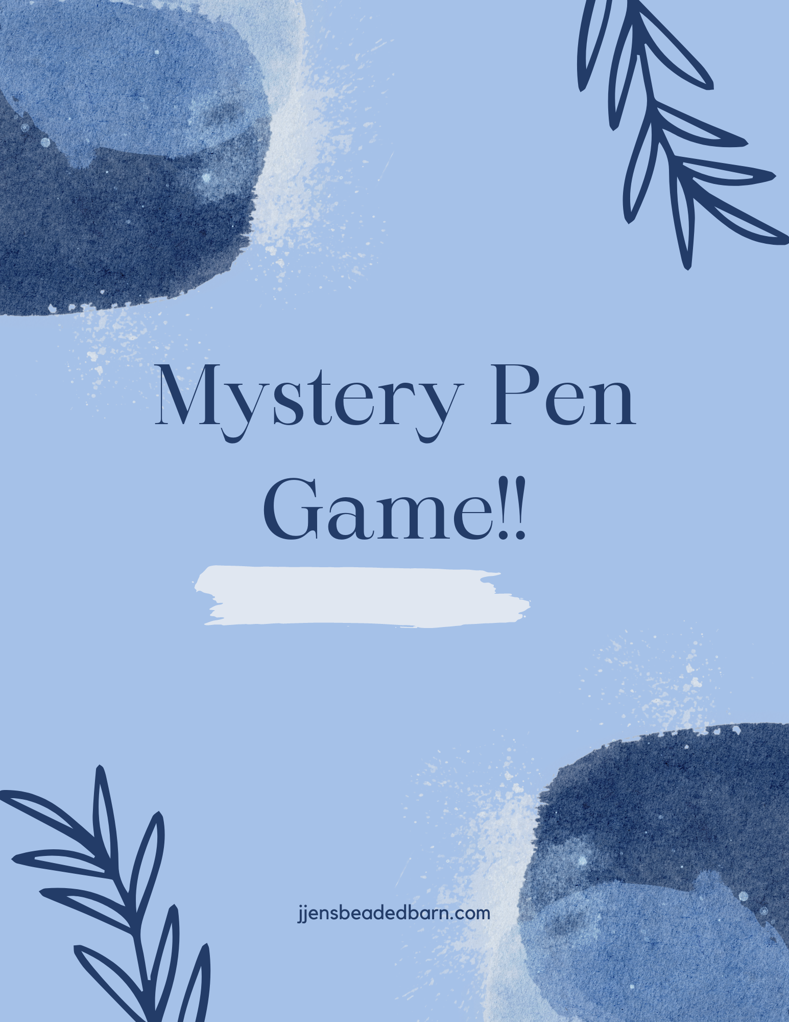 Mystery Pen Game 6/1 – Jen's Beaded Barn